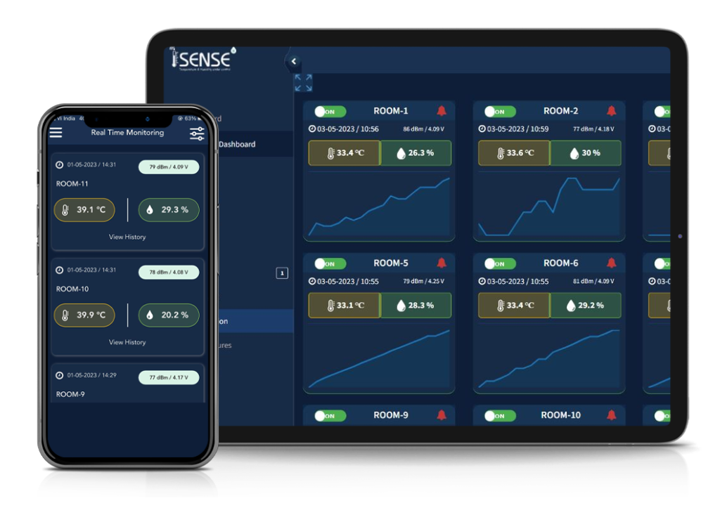 Temperature & Humidity Web Cloud Platform - Isense Digital Technology ...